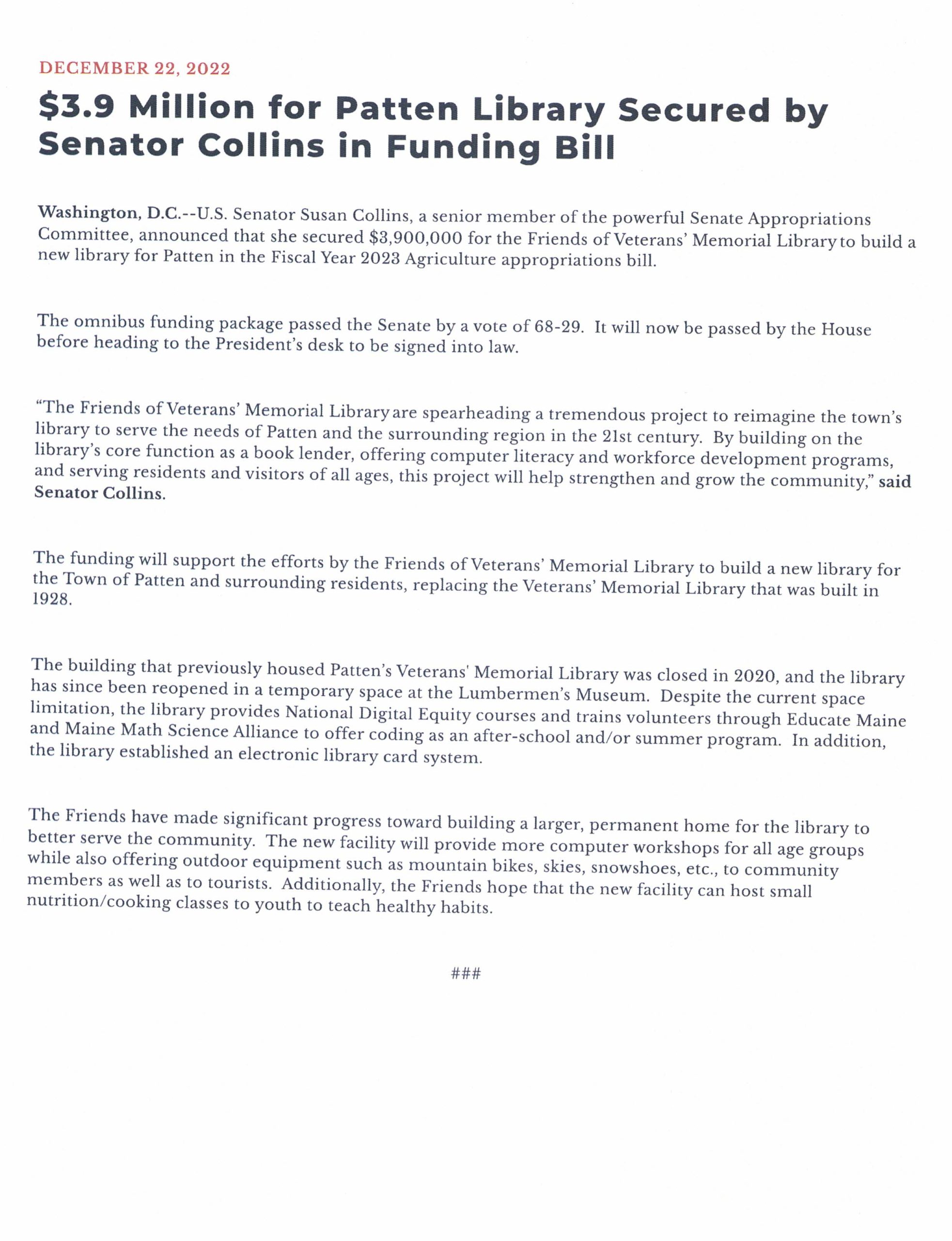 https://www.collins.senate.gov/newsroom/39-million-for-patten-library ...